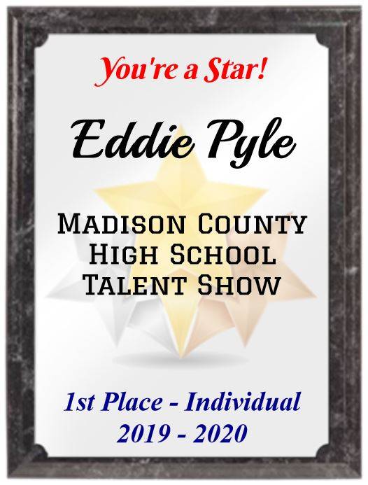 Custom Star Theme Award Trophy Plaque - Design it yourself at ...